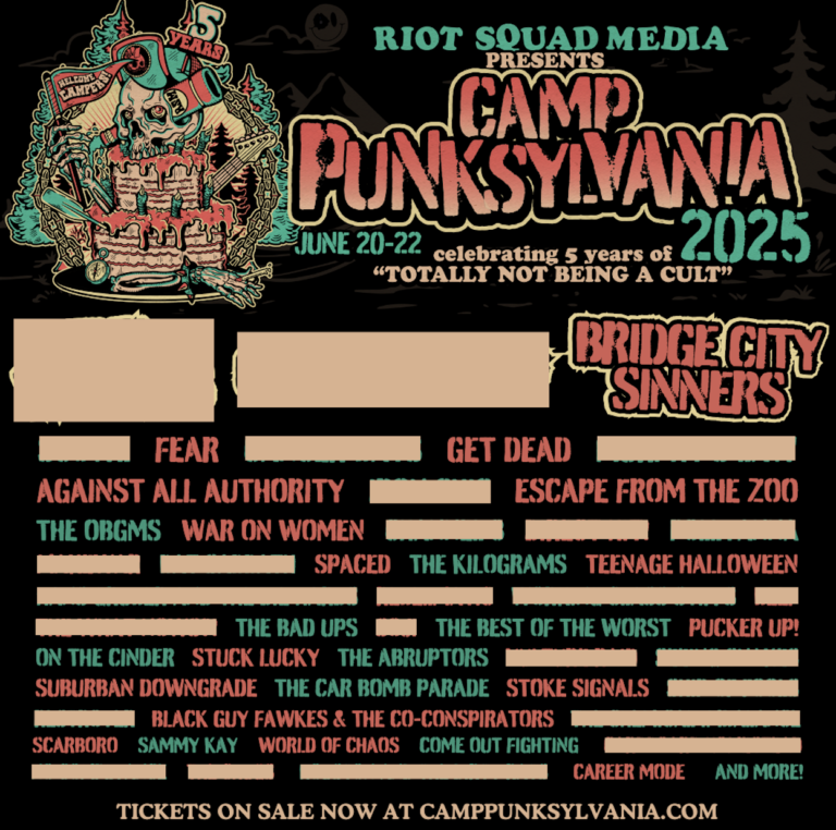 Camp Punksylvania 2025 Announces 20 More Bands, Including FEAR, Against ...